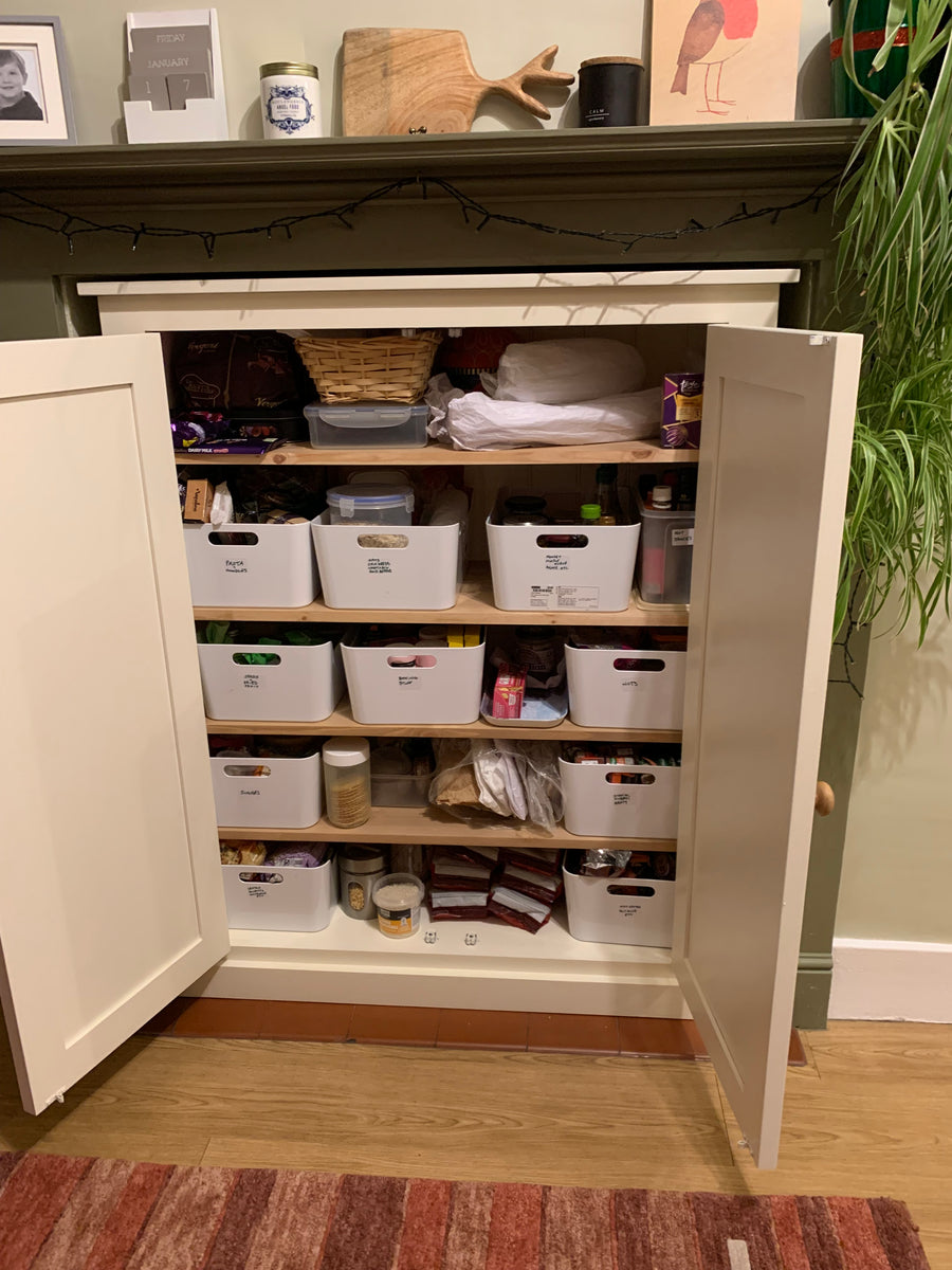 Low Storage Cupboard with Optional Spice Rack for Kitchen Larder ...