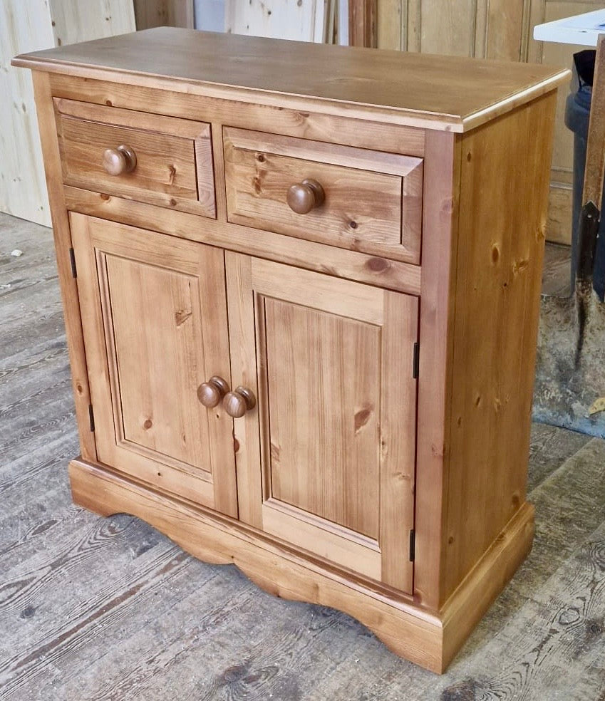 *SIDEBOARD 2 Door 2 Drawer - Shallow depth (13" deep) - Cheshire Pine ...