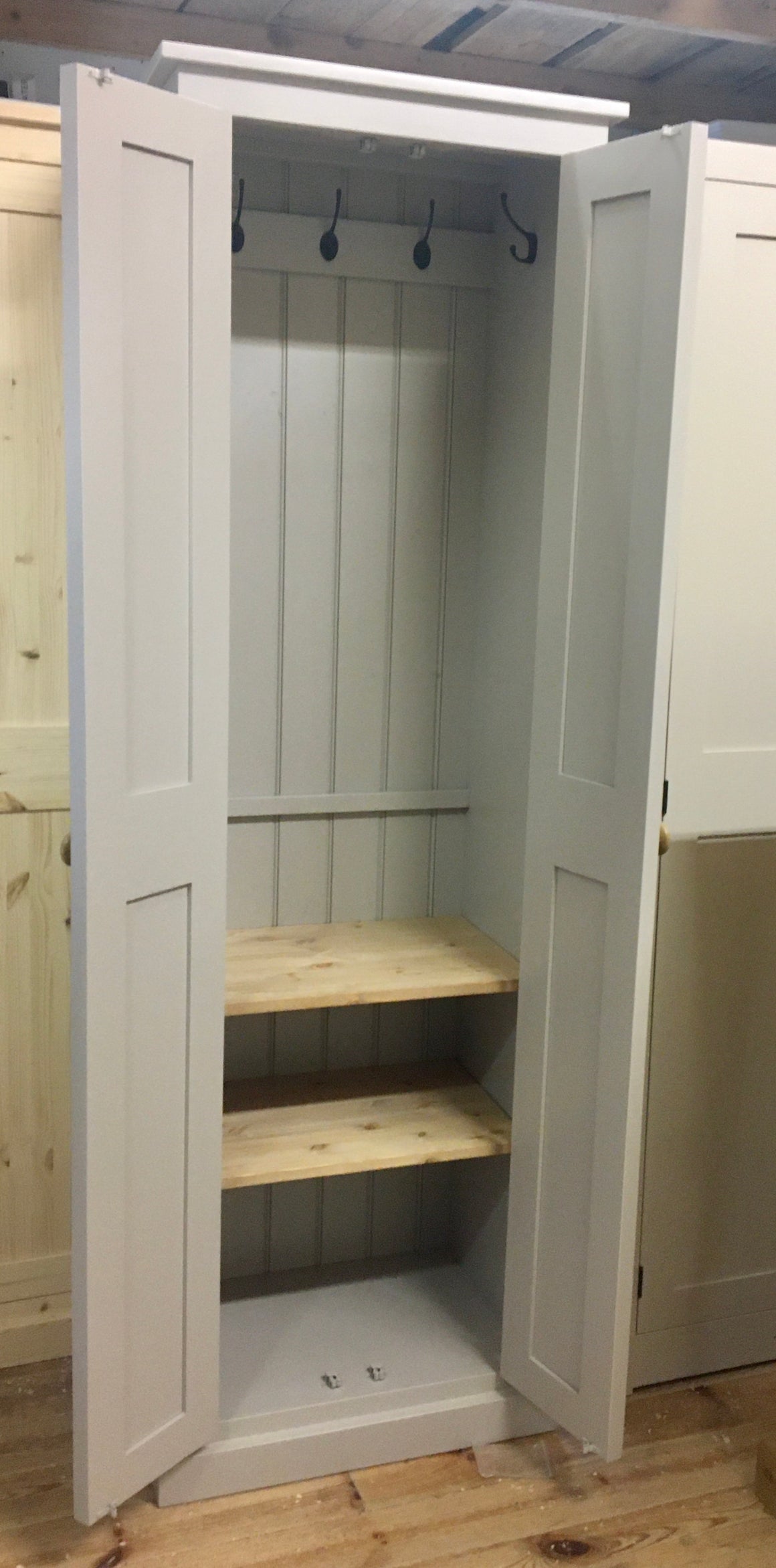 60 cm Hall /Utility Room / Cloak Room Coat & Shoe Storage Cupboard ...