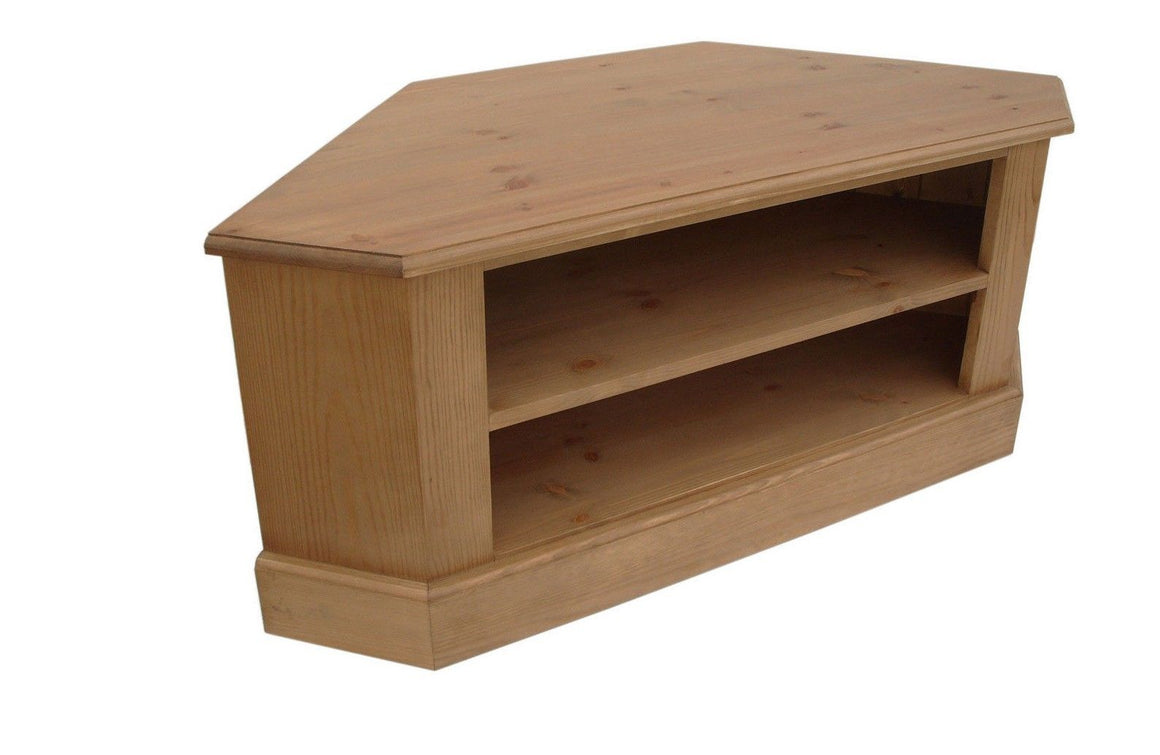 ^3' Open Corner TV Unit – Cheshire Pine and Oak
