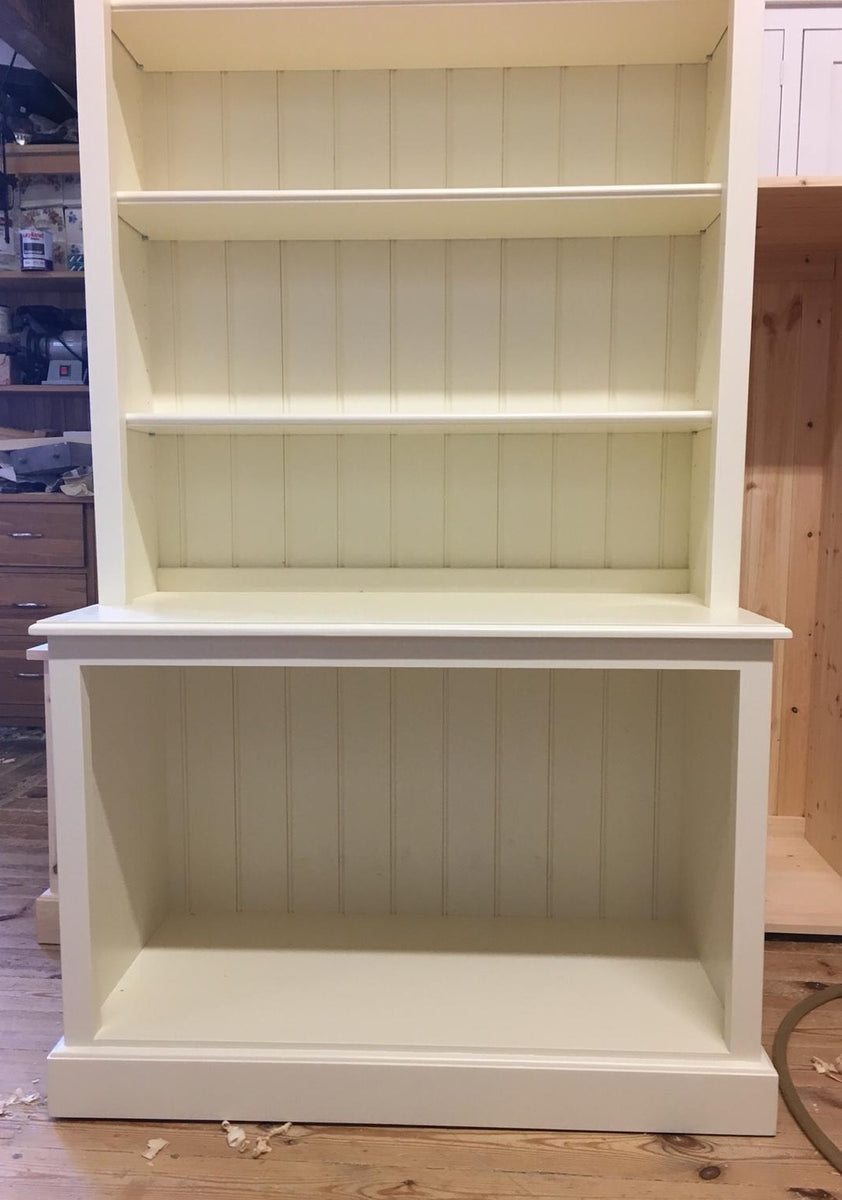 *Bespoke Bookcase with Deep open base – Cheshire Pine and Oak