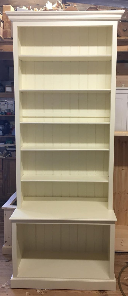 *Bespoke Bookcase with Deep open base – Cheshire Pine and Oak