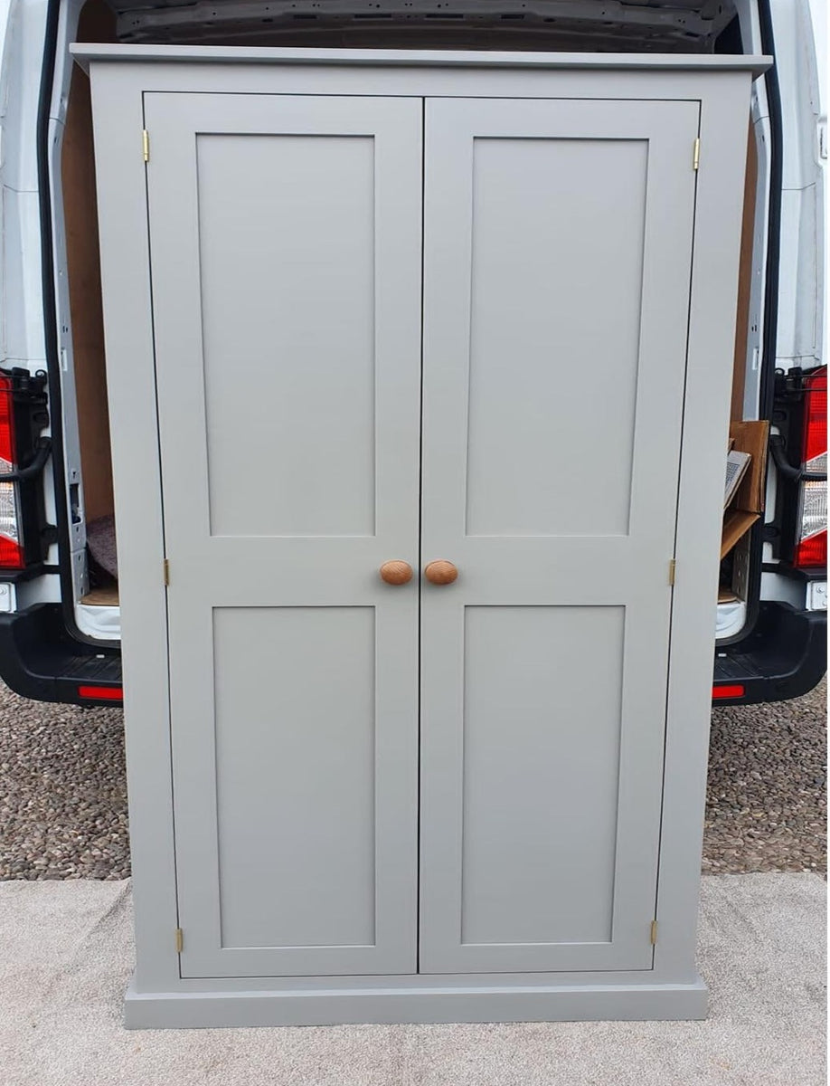 Low Storage Cupboard with Optional Spice Rack for Kitchen Larder ...