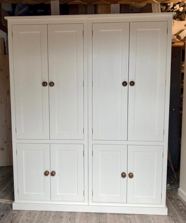 *SPLIT 8 Door Larder, Utility Room, Kitchen Storage Cupboard with Spic ...