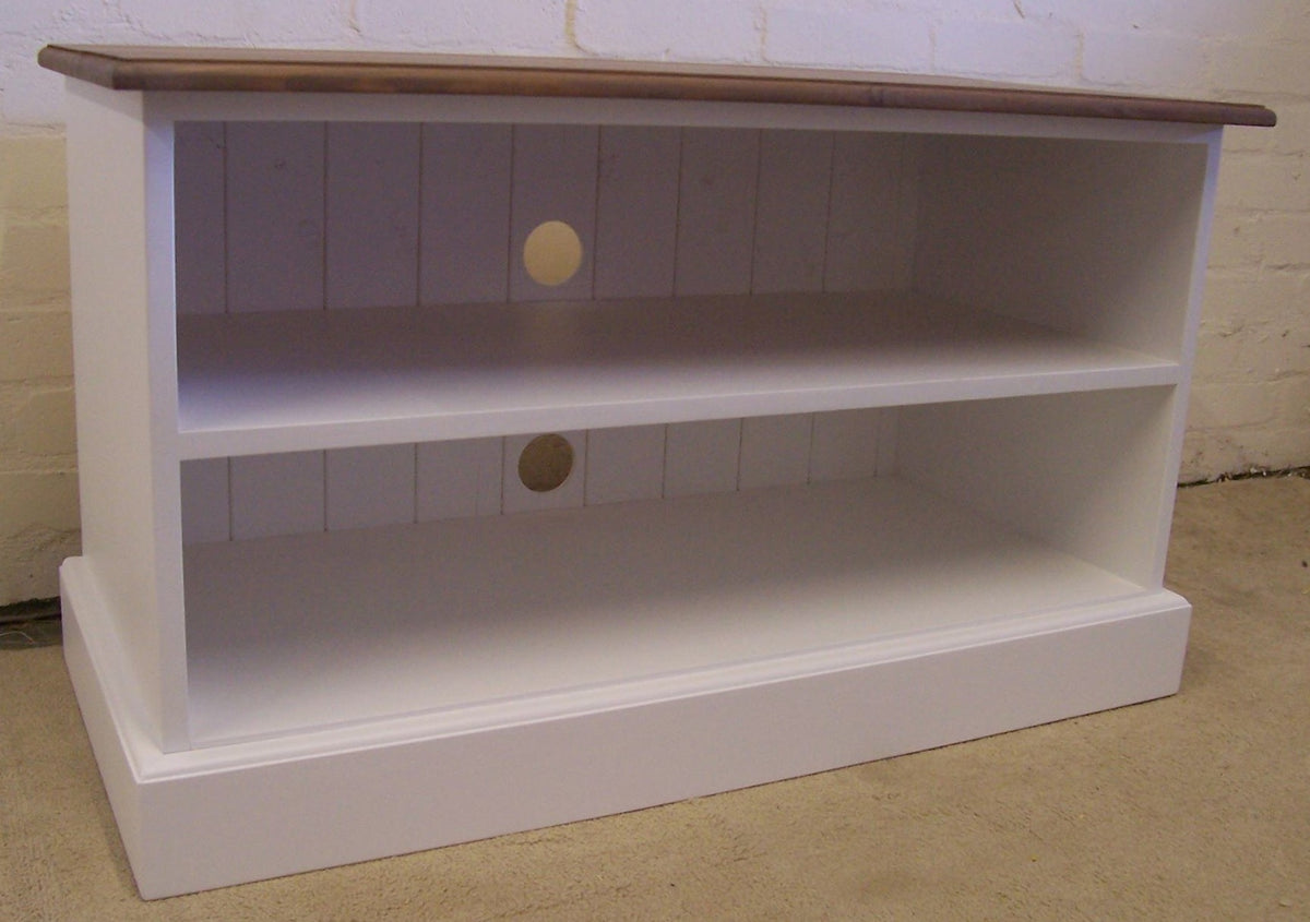 ^TV Unit - Open with Shelves - 3 Sizes – Cheshire Pine and Oak